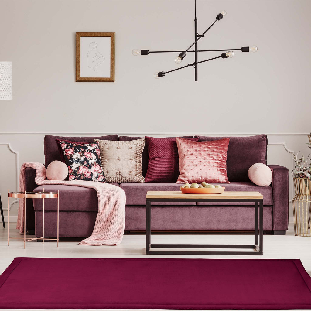 Tatami Kids: The Modern Play Mat - Red Wine | Premium Foam Baby Playmat