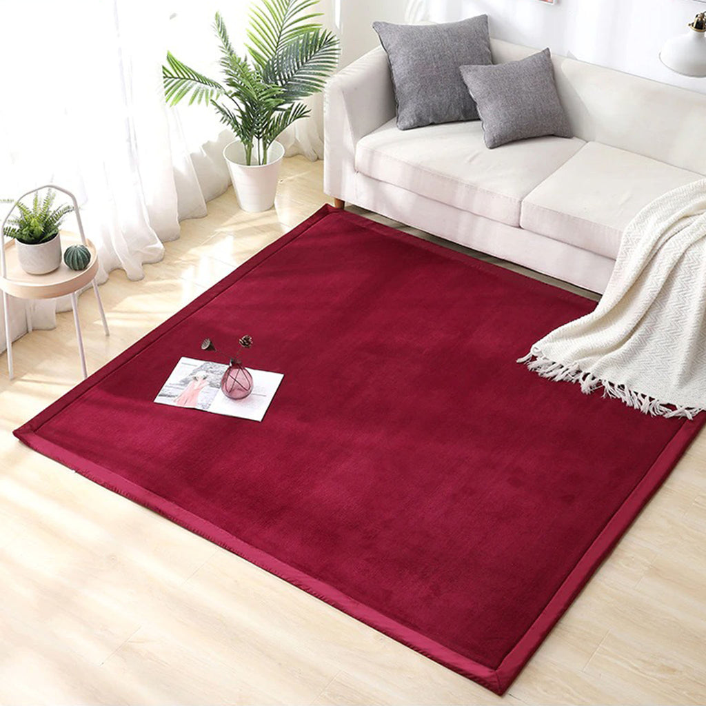 Tatami Kids: The Modern Play Mat - Red Wine | Premium Foam Baby Playmat